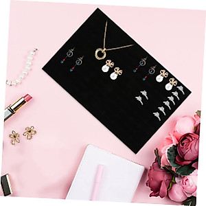 Abaodam 10pcs Jewelry Box Pad Jewelry Insert Display Mat Jewelry Display Tray Jewelry Organizer Tray Trinket Tray Trays Display Shelf Earring Sponge Display Pad Stud Box Velvet Embedded