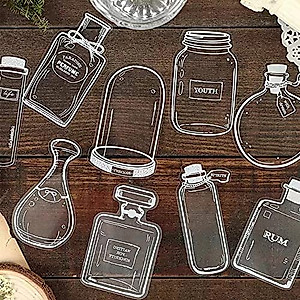 DIY Transparent Dried Flower Bookmarks, Handmade Clear Floral Bookmark, Natural Dried Flower Craft, Home School Book Reading Gift (30 Bookmarks) (SGRG-BK)