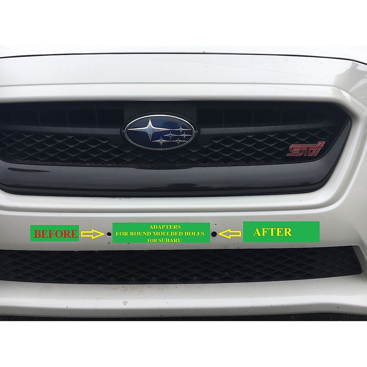 License Plate Mounting Bracket Round Hole Adapter Kit for Subaru Forester 2014-2023 - Plate Holder Set with 6 Screw Bolts & Wrench Kit, License Tag Mounting Kit, Plate Holders, Car & Truck Accessories