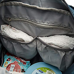 Perilogics Baby Diaper Bag Backpack, 25L Large Capacity, 18.5 Oz Ultra Lightweight, Sporty Convertible Multifunction Travel Work Tote with Changing Mat, Stroller Straps, Organizer Pouches