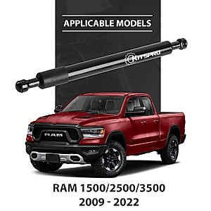 KitsPro Truck Tailgate Accessories Tailgate Assist for Dodge Ram 1500 All Models 2009-2018, Ram 1500 Classic Models 2019-2023, and Ram 2500 3500 All Models 2010-2023 Tailgate Damping Strut, Pack of 1