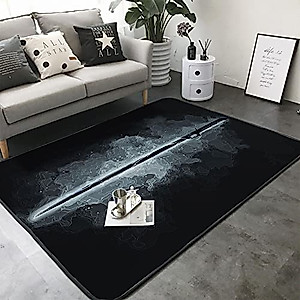 JUNHAOLONG Washable Area Sponge Rug Mat for Bedroom Living Room Lightsaber, Neon Black Light Saber Non-Slip Carpet Super Soft Extra Thick Bathroom Dorm Home Indoor Small Floor Rugs, 2'x3' (24x36Inch)