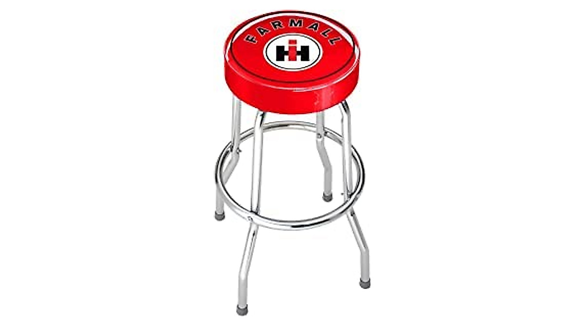 IH Farmall Garage Stool - Durable Red Seat for Garage & Home