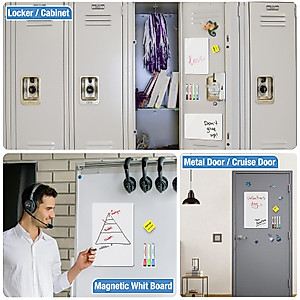 Magnetic Dry Erase Whiteboard for Fridge,Easy to Write and Clean Refrigerator Magnets for Whiteboard Flexible with Magnetic Markers and Eraser