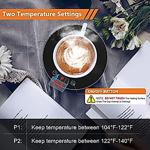 Coffee Mug Warmer, tadpole Mug Warmer for 2-Temp Setting, Electric Candle Cup Warmer with 8H Auto Shut Off, Coffee Warmer for Desk Home Office, Beverage Warmer for Coffee,Milk,Tea,Cocoa (No Cup)