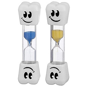 Smile Tooth 2 Minute Sand Timer Assorted Colors (2 Pack)