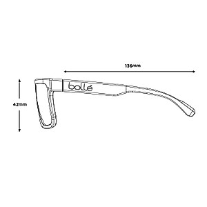 Bolle Frank Matte Navy Sunglasses Grey