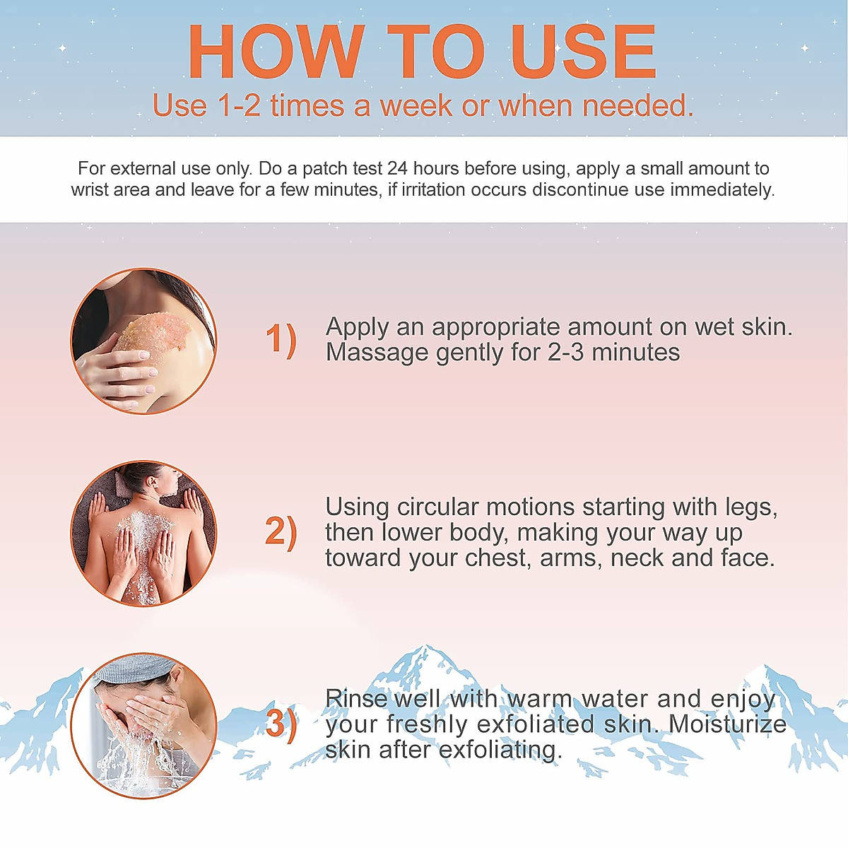 Moulis Himalayan Salt Body Scrub Natural Exfoliating Salt Scrub for Acne, Cellulite, Deep Cleansing, Scars, Wrinkles, Exfoliate and Moisturize Skin Infused with Collagen and Stem Cell