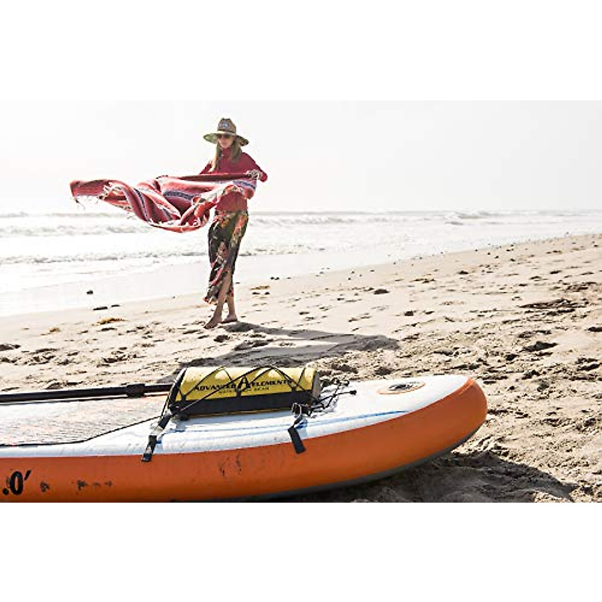 Advanced Elements QuickDraw Deck Bag - AE3501 Kayak Storage Drybag - Universal fit Kayak Storage - 7 Liters - Yellow