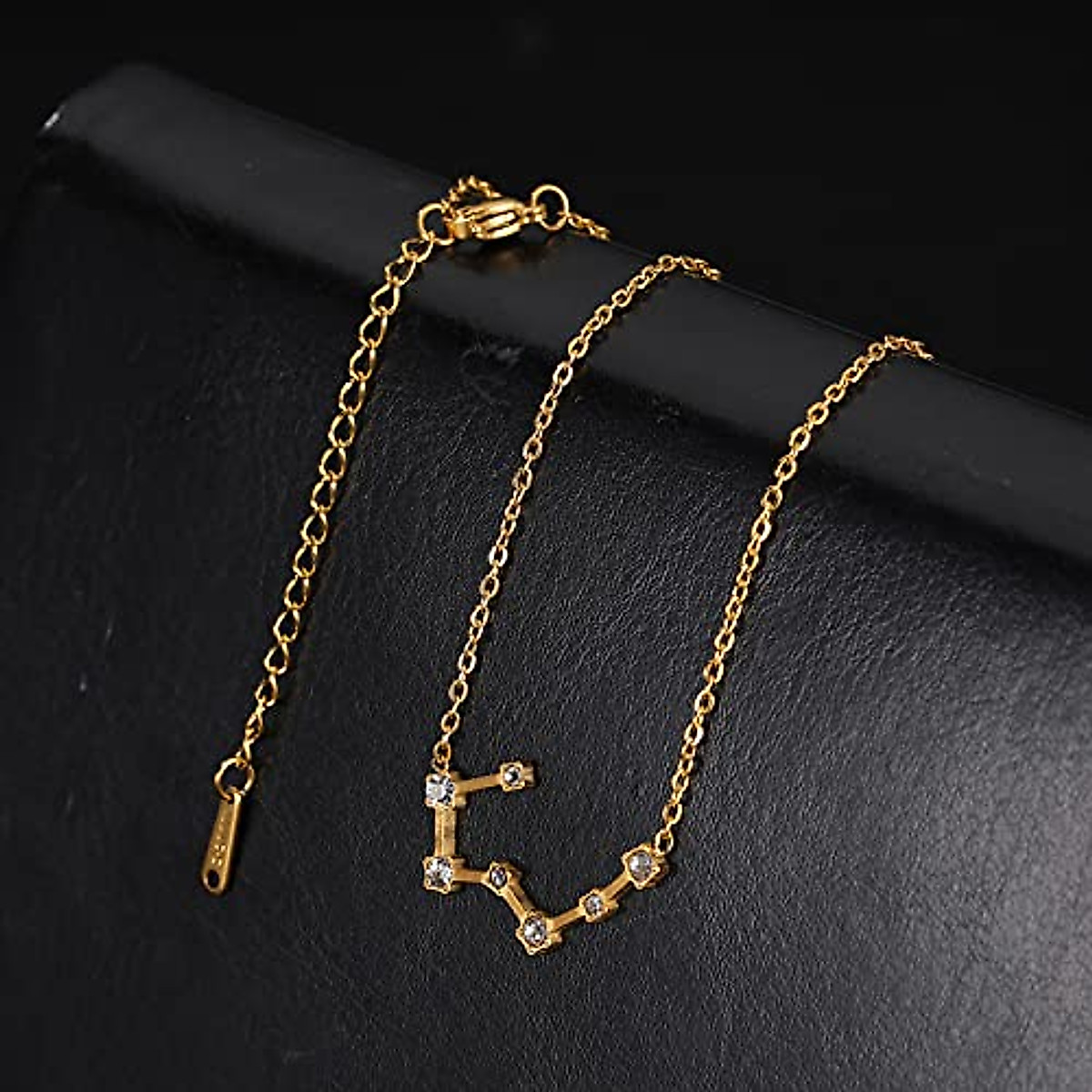 Taurus Zodiac Necklace - Gold Taurus Gift for Birthday or Christmas