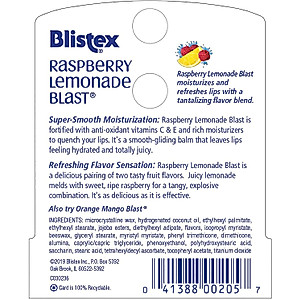 Blistex Raspberry Lemonade Blast Lip Protectant, .15 oz (Pack of 6)