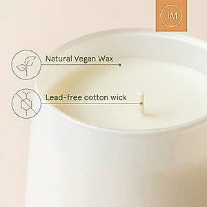 LA JOLIE MUSE Vanilla Candles for Home Scented, Natural Soy Candles, Luxury Glass Jar Candles,75 Hours Long Burning Candles, 12.3 Oz
