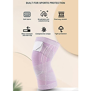 TIECHI Knee Compression Sleeve - Best Knee Brace, Professional Knee Brace with Side Stabilizers for Running, Workout, Arthritis, Joint Recovery, Knee Braces for Knee Pain Women Men (Green,XXXL)