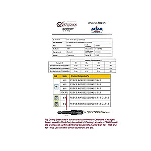 FTG USA Countersink Drill Bit Set 3 Pc #8 (11/64") Wood Countersink Drill Bit Pack Same Size Set Countersink HSS M2 Tapered Countersink Bit, with 1 Hex Wrench, Woodworking Countersink Drill Bits