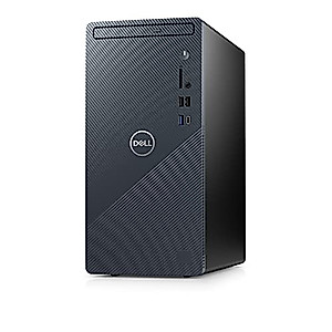 Dell Inspiron 3910 Desktop Computer Tower - 12th Gen Intel Core i5-12400, 16GB DDR4 RAM, 256GB SSD + 1TB HDD, Intel UHD Graphics 730, WiFi 6, HDMI, Bluetooth, USB-C, Windows 11 Home - Blue