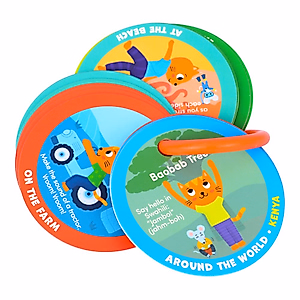 MOLLYBEE KIDS Preschool Yoga Cards for Kids, Set of 40 Poses and Activities, Beginner Yoga for Kids, Gifts for Ages 3+