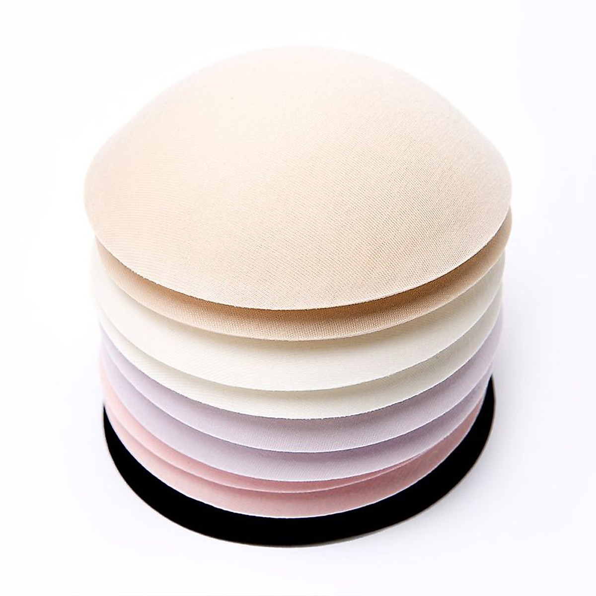 3 Pairs Round Bra Insert Breathable Sponge Bra Inserts Cup Push Up Sports Bra Pad Breast Enlargement Enhancer Shaper for Women Girls (White)