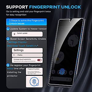 [4-Pack] FANGTIAN for Google Pixel 7a Screen Protector [Not Glass] - Film for Pixel 7a Screen Protector [Fingerprint Compatible][Alignment Tool][6.1Inch][7H Hybrid]