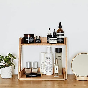 Solid Wood Bookshelf Book Storage Rack Article Storage Rack Small Storage Rack Desktop Storage Rack Suitable for Bedroom, Living Room, Office