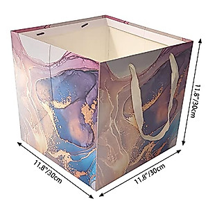 RUIFYRAY Extra Large Gift Bag, 11.8" Square Reusable Big Bag with Handle, for Wedding, Birthday, Presents, Father's Day, Thanksgiving, Christmas, New Year's, Holiday Gifts