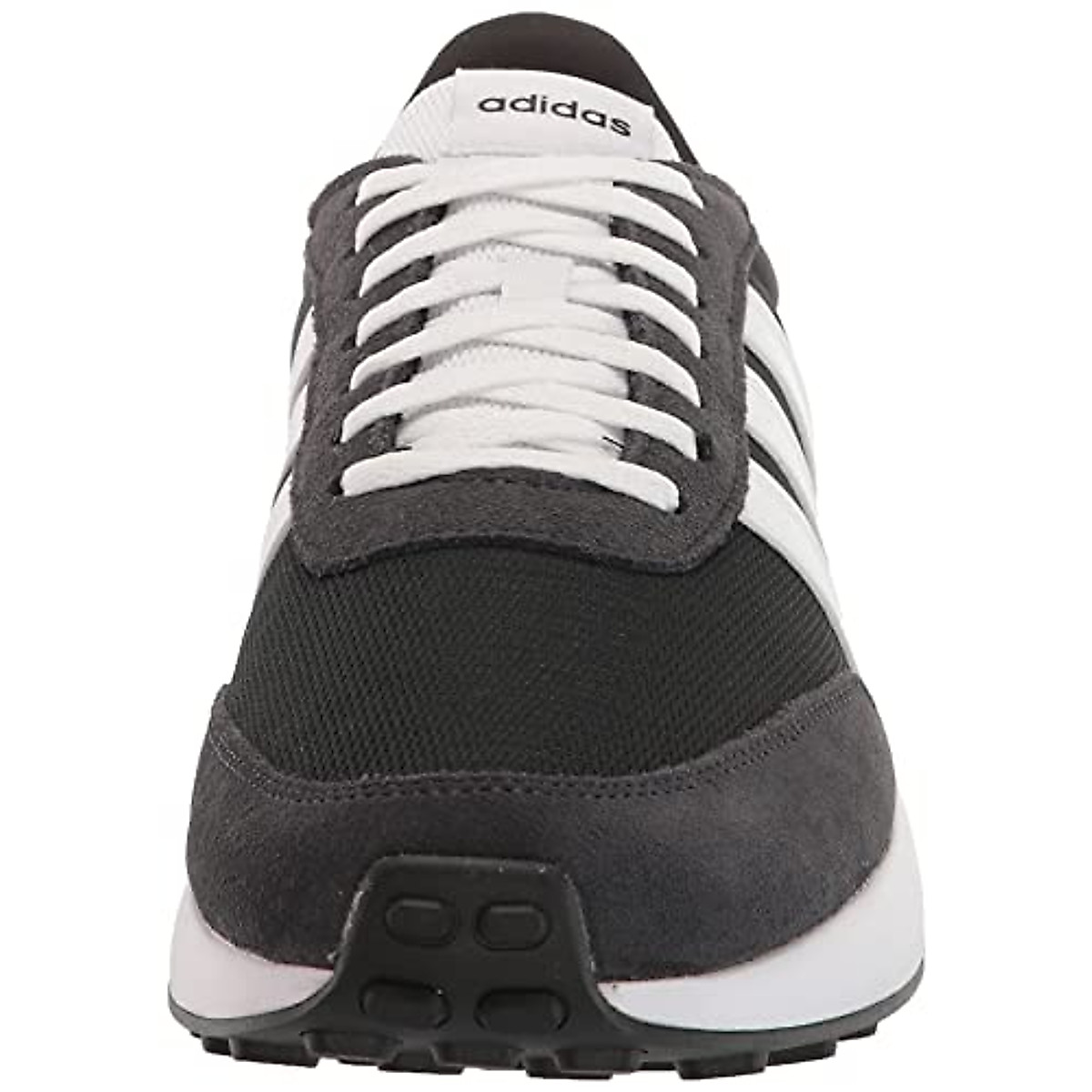 adidas Men's 70s Running Shoe, Black/White/Carbon, 10.5