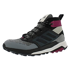 adidas Terrex Trailmaker Mid Gore-TEX® Hiking Shoes Metal Grey/Core Black/Power Berry 9.5 B (M)