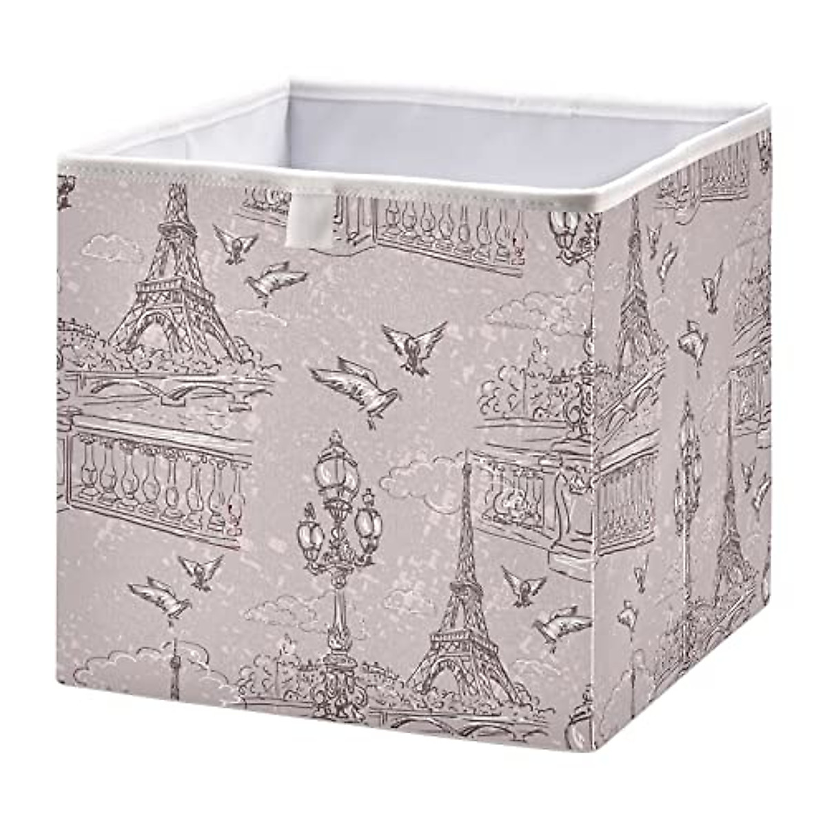 CaTaKu Paris Rose Gold Storage Bins - Collapsible & Stylish Organizer