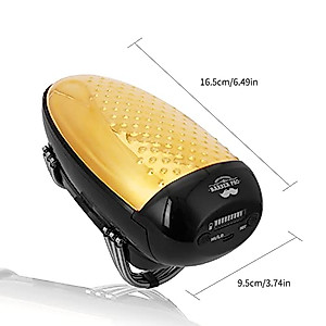 Professional Cord/Cordless Handheld Heat Massager,USB Charge Vibration Neck/Legs/Hand Massage, 2 Massage Nodes，1 Hot Button (Convex)