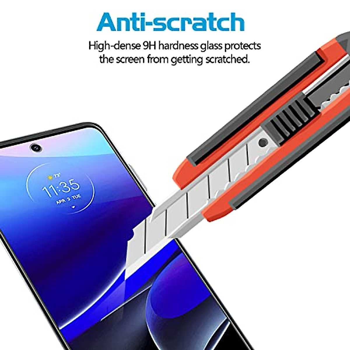 XunyLyee [3 Pack] Screen Protector Compatible with Motorola Moto G Stylus 2022/ G Stylus 5G 2022 (NOT fit for Any Other Moto G Stylus Model) Easy to Install Tempered Glass Film