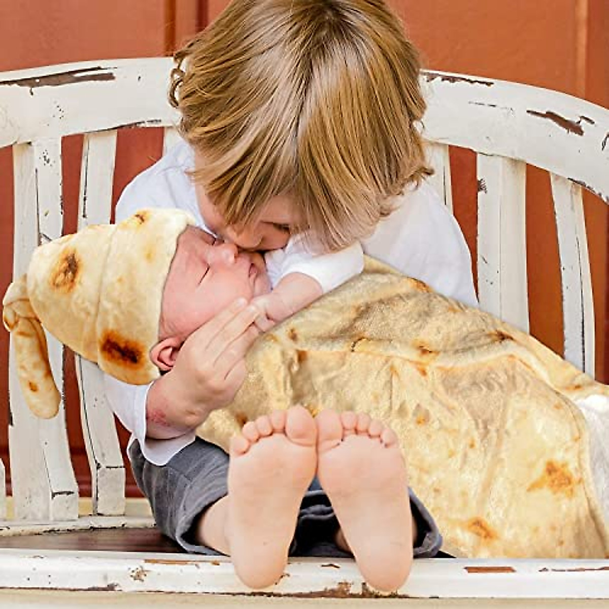 Newborn Baby Wrap Burrito Swaddle Blanket Tortilla Baby Blanket and Hat 34 Inch Soft Flannel Baby Burritos Safe Shower Blanket