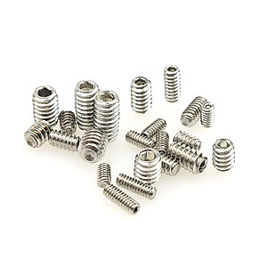 MCMASKE 300PCS #2-56#4-40#6-32#8-32 UNC 304 Stainless Steel Internal Hex Drive Cup Point Set Screws Assortment Kit