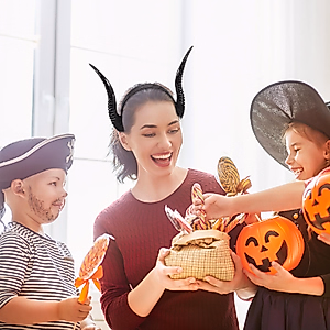 Devil Horns Headband Black Cosplay Horn Hair Hoop Gothic Antelope Horn Hairband for Halloween Dress Up Hair Accessories