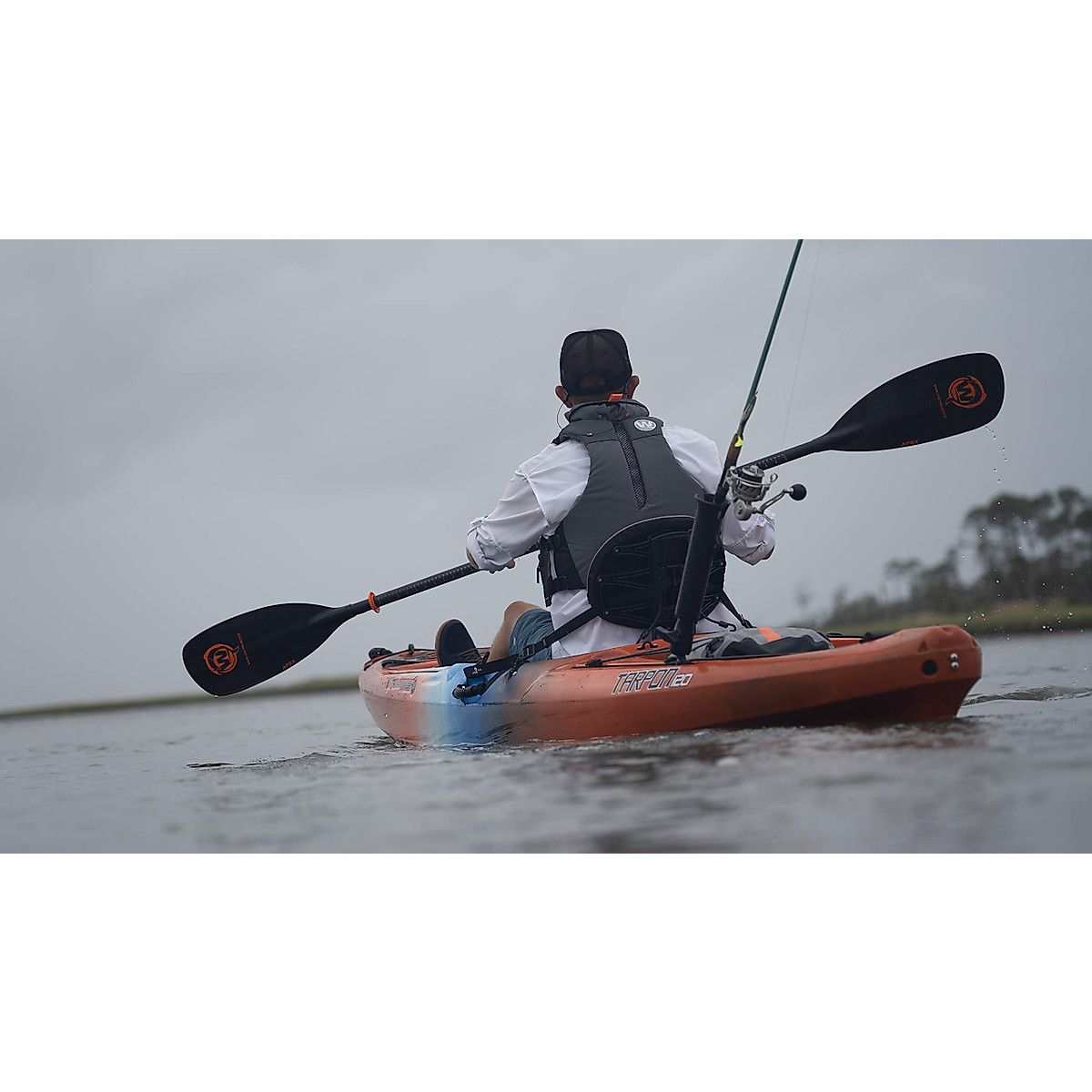 Wilderness Systems Apex Carbon Angler Kayak Fishing Paddle | Carbon Fiber Blade | Adjustable Carbon Fiber Shaft (240-260cm), Black, 8070208