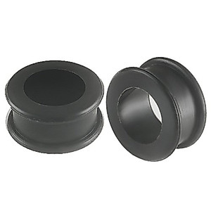 bodyjewellery 1 1/16G 1 1/16 gauge 26mm Black Implant grade sili Double Flare Tunnel Plug SI01 AHAD Ear Stretching Stretcher Piercing 2Pcs