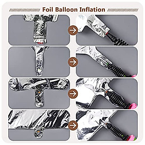 PartyWoo Brown Star Balloons 6 pcs, One-Piece 14-Pointed Starburst Balloons, 27 & 22 Inch Star Explosion Balloons with Ribbon, Star Foil Balloons, Large Star Balloons for Party