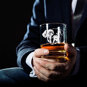 English Bulldog Dog Face Round Rocks Glass - Bulldog Gift, English Bulldog, Bulldog Glass, Bulldog Gift