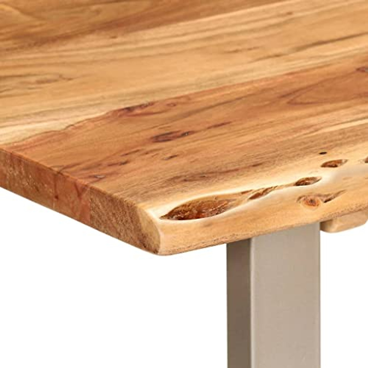 YPWRENH Decorative Table Cocktail Table Dining Table 43.3"x19.7"x29.9" Solid Wood Acacia for Dining Room, Kitchen or Living Room