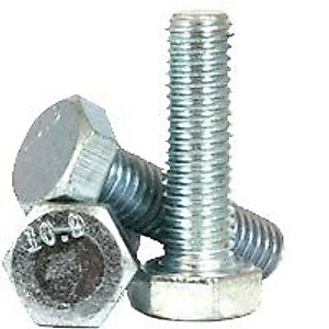 M10-1.50x20 MM DIN 933 Metric Class 10.9 HEX Head Bolt/Screw,/933, ZINC CR+3 (Quantity: 100) Size: M10-1.50 | Length: 20mm | |