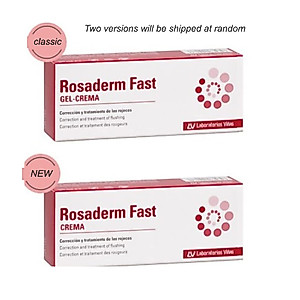 Rosaderm Fast Gel Cream, Corrective And Treatment Of Flushing, Skin Tint Corrective Anti Redness Soothing Calming Hydro Primer Silky Moist Delicate Isolating Pore Eraser Light Weight Primer, 30g