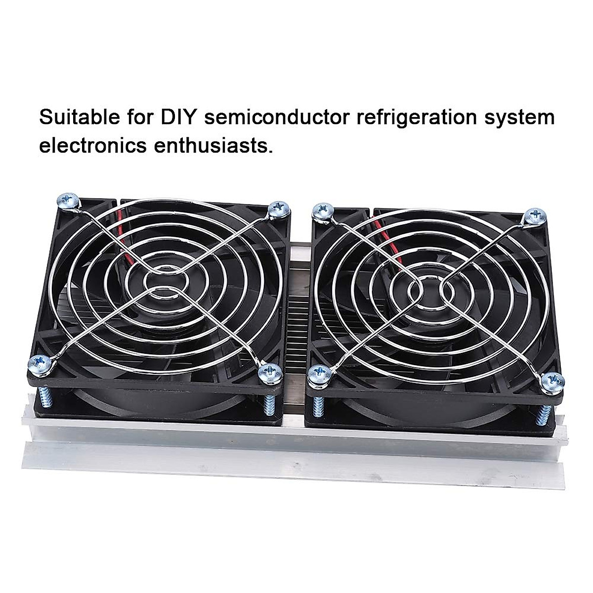 Thermoelectric Semiconductor Radiator Cooler Refrigeration Cooling Fan Heat Sink System Kit,2 Cooling Fans, 2 Large Fans and 2 Cold Junction modules