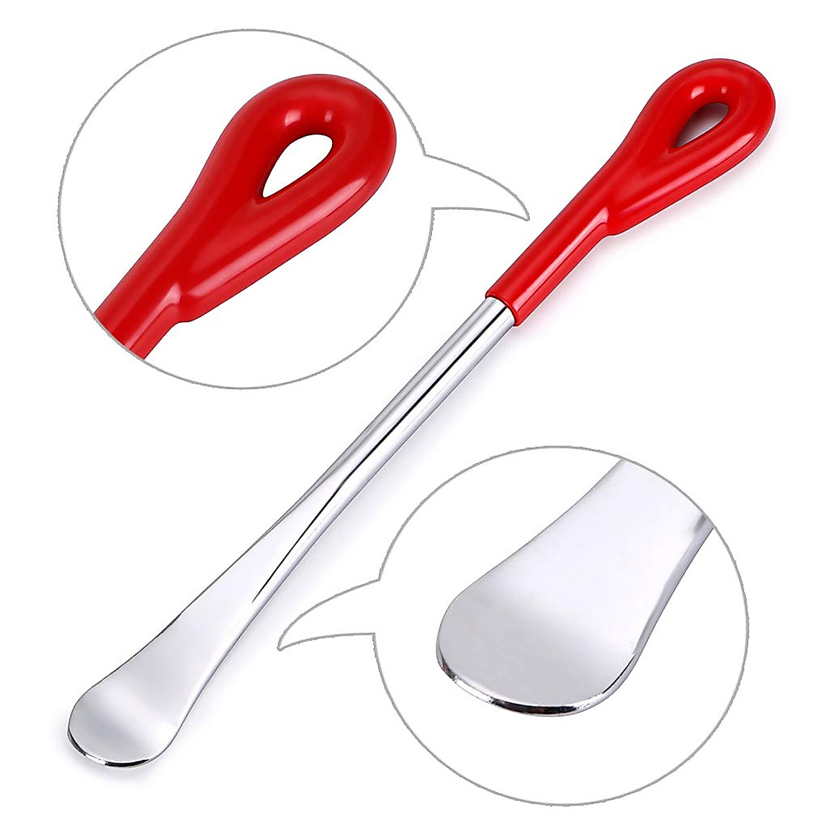 Sumnacon Tire Levers Spoon Set, Durable Heavy Duty Motorcycle Bike Car Tire Irons Tool Kit with Hanging Hole,3 Pcs Tire Changing Spoon + 2 Pcs Rim Protector，Red