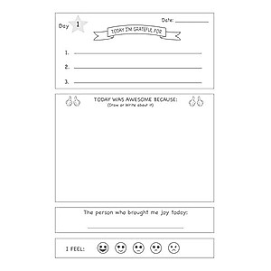 Gratitude Journal for Kids: A 90 Day gratitude journal with daily writing prompts to help kids practice gratitude and mindfulness in under 3 to 5 minutes a day