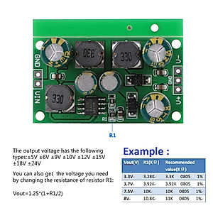 DC-DC Boost Voltage Converter Positive Negative Output Module Power Regulator Volts Transformer Board Output Voltage ±12VDC