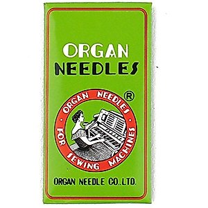 Organ HL X 5 Needles for Juki TL2000QI, TL2010Q, TL98 Series, Janome 1600P and Janome 1600P-QC Machines Size 100/16