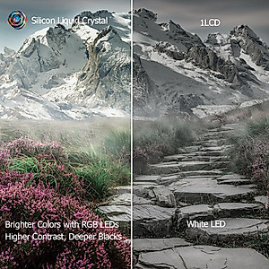 AAXA P400 Native 1080p Short Throw Mini Projector with 2 Hour Battery, Onboard Media Player, 30,000 Hours LED, HDMI/USB/microSD Inputs, LCoS LED Portable Projector for Business and Home Theater Movies