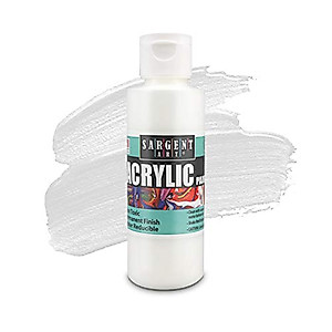 Sargent Art Primary Acrylic Paint Set, 4 Ounce bottles x 6 Pack Set, Non-Fading, Rich Vivid Pigments, Brilliant Matte Finish, Fast Dry Formula, Non-Toxic