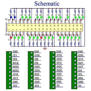 GPIO Status LED Terminal Block Breakout Board for Raspberry Pi A+ 3A+ B+ 2B 3B 3B+ 4B