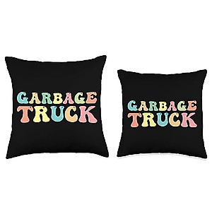 Garbage Truck Driver Waste Separation Gifts Truck Garbage Driver Waste Separation Throw Pillow, 16x16, Multicolor