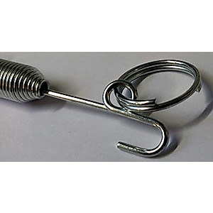 Detroit Packing Co. 4" Spring Latch Hook for Wire Rabbit Cages, Doors, Bunnies, Rodents, Hamsters, Squirrels, Birds - Metal Finger Spring (1-Pack, Finger-Hold)