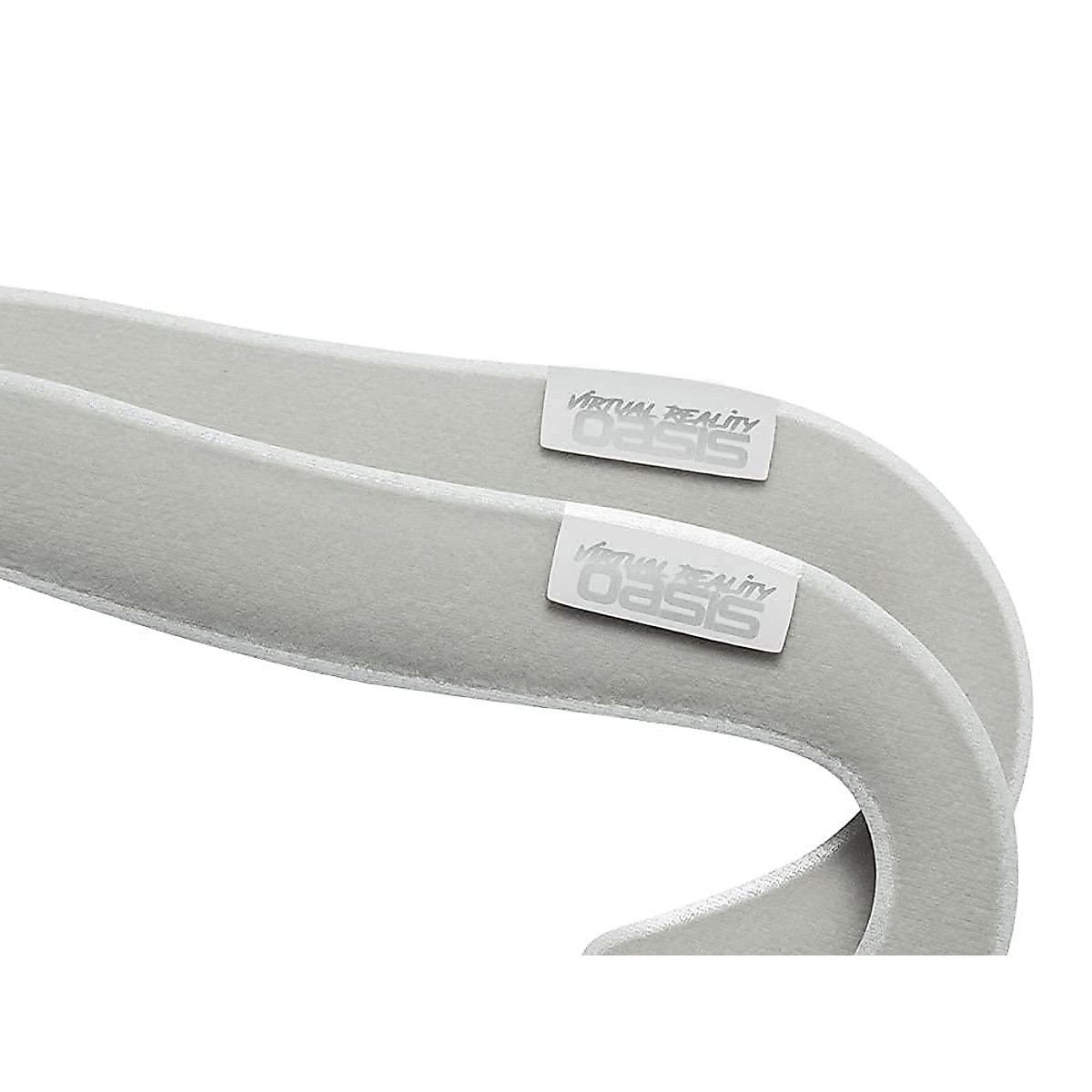 VR Cover Facial Interface Bracket & Foam Replacement with Lens Protector Cover for Meta Quest 2 (Virtual Reality Oasis Edition - Light Blue & Grey)